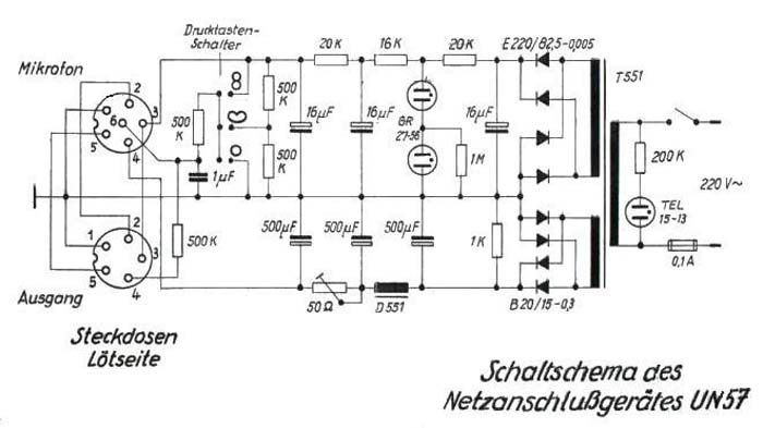 Neumann Mikrofon Netzteil N57 Neumann Mikrofon Netzteil N57